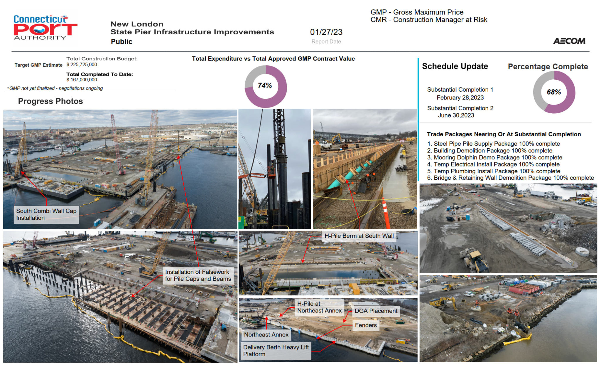 Project Updates – CT Port Authority State Pier