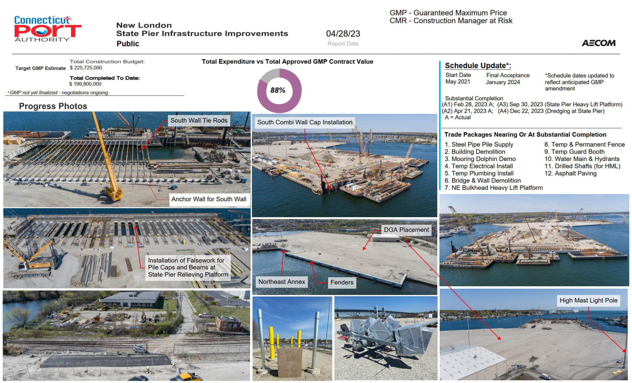 Project Updates – CT Port Authority State Pier