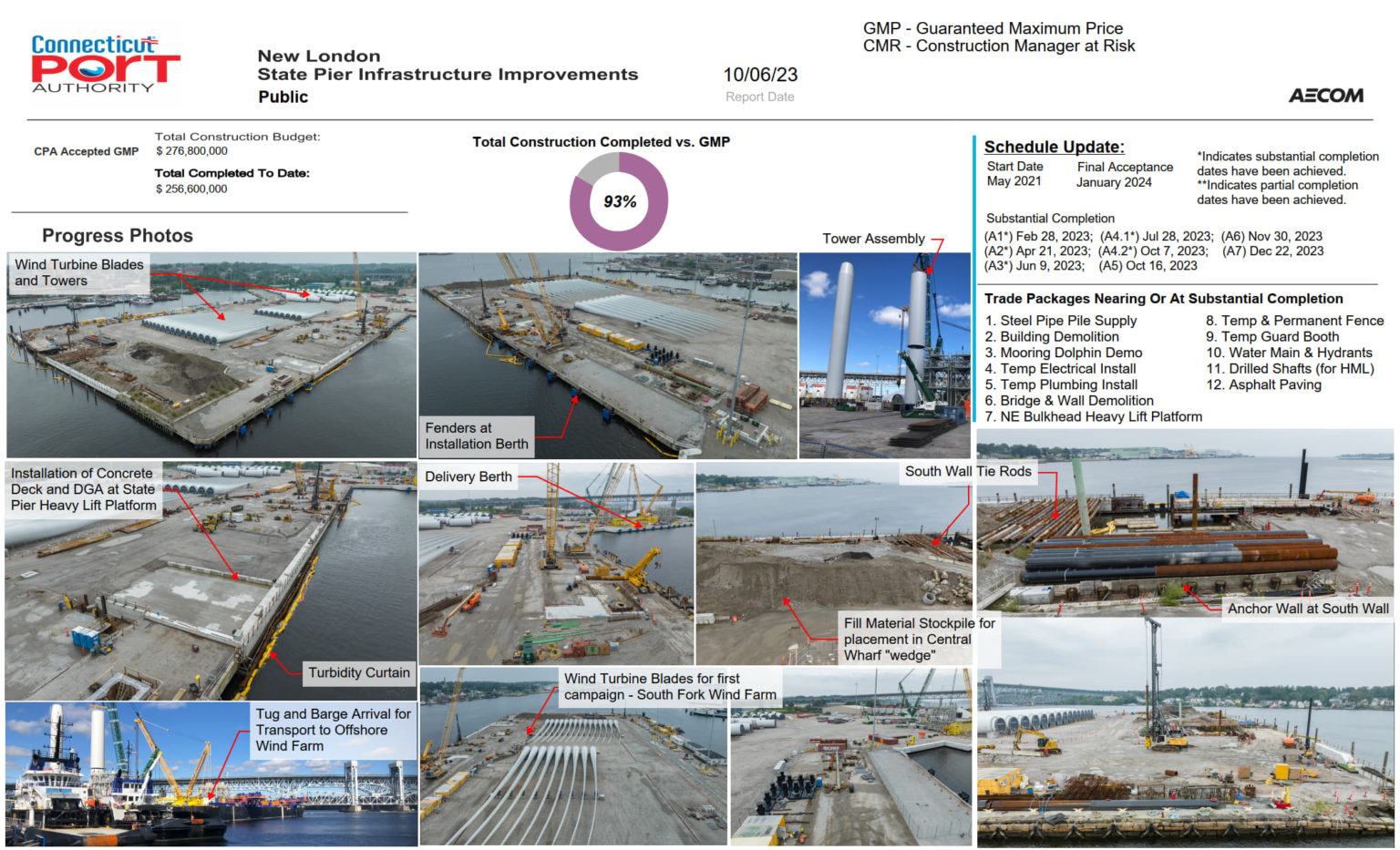 Project Updates – CT Port Authority State Pier