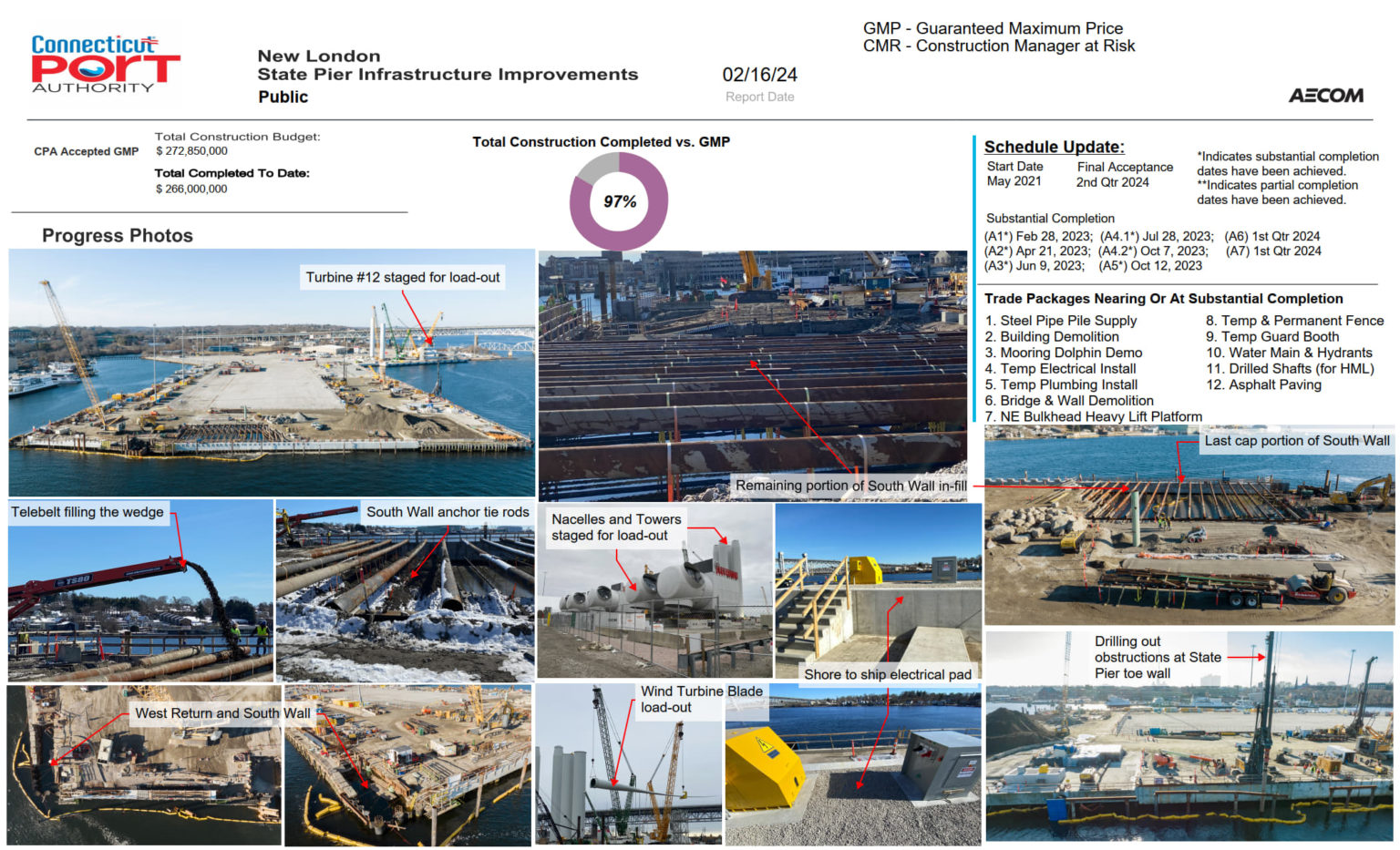 Project Updates – CT Port Authority State Pier