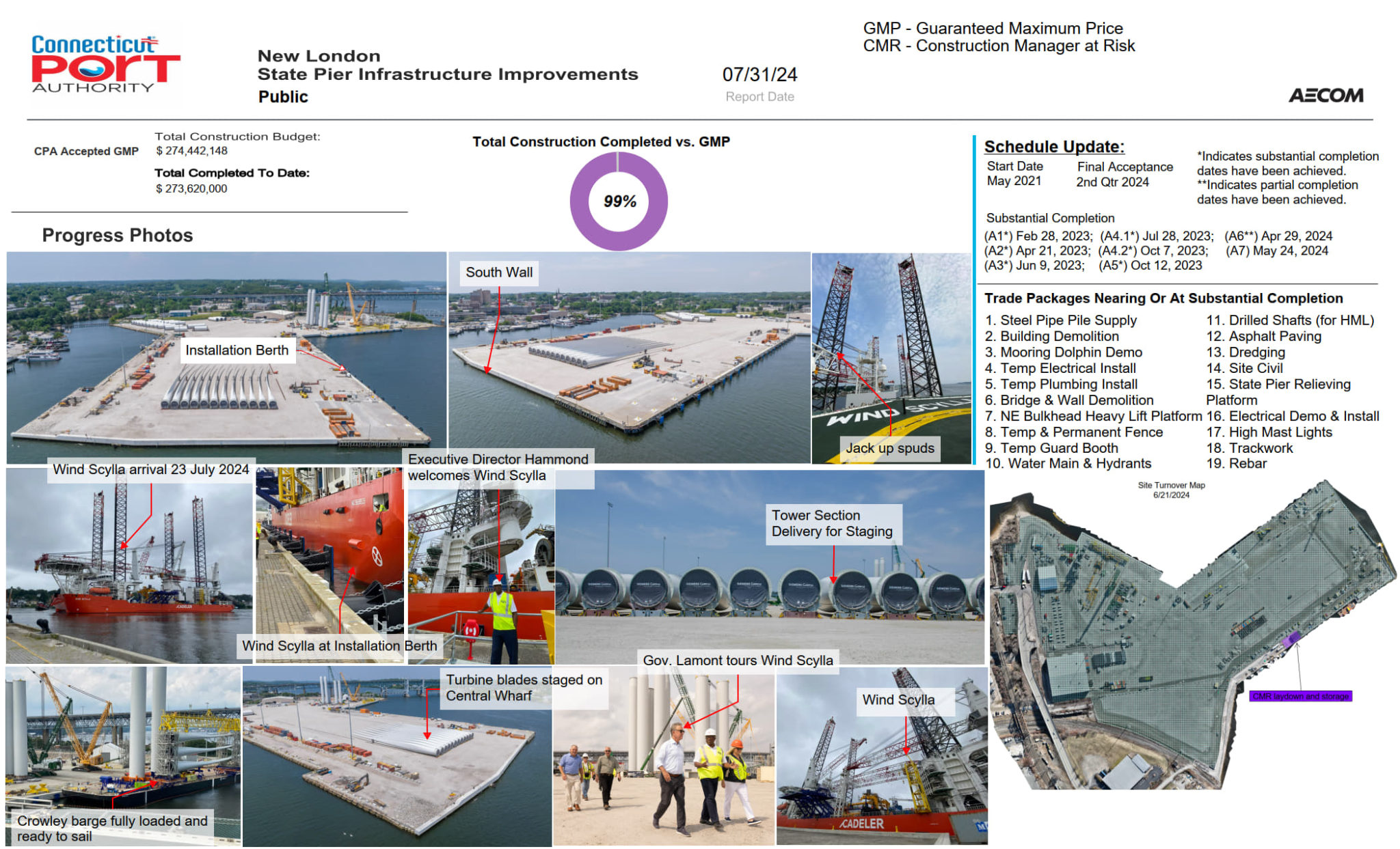 Project Updates – CT Port Authority State Pier
